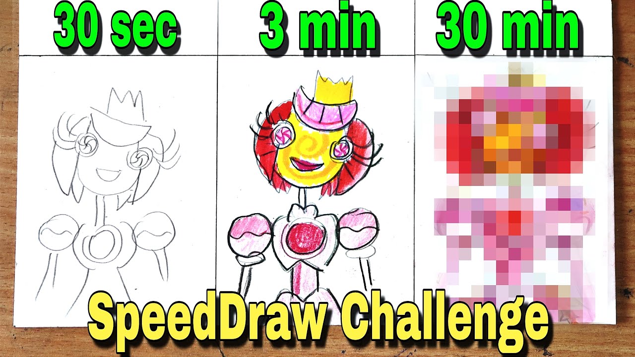 Drawing Princess Loolilalu in 30 sec, 3 min, 30 min | The Amazing ...