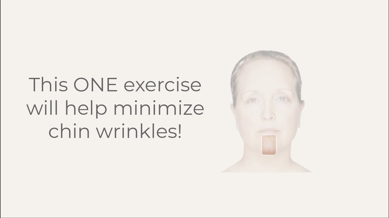Minimize chin wrinkles with this one facial exercise - YouTube