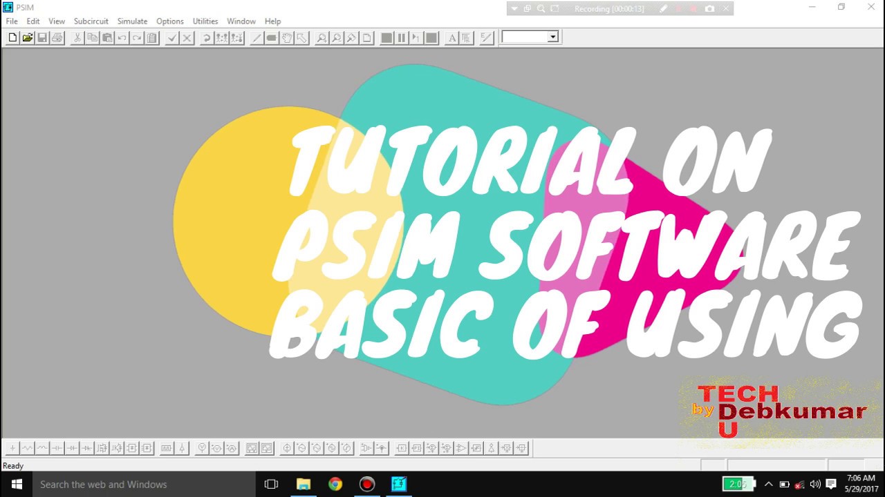 PSIM software tuorial basic - YouTube