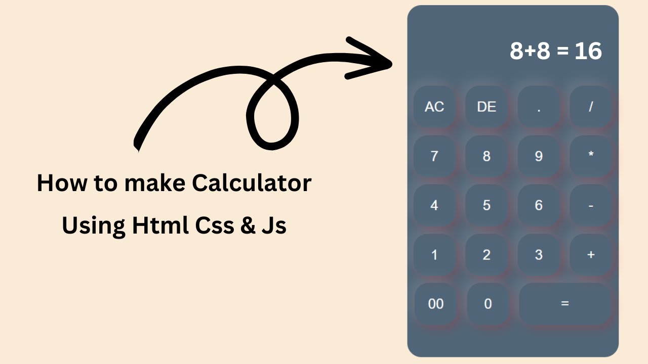 How To Make A Calculator Using Html Css Javascript YouTube how-to-make-a-calculator-using-html-css-javascript-youtube
