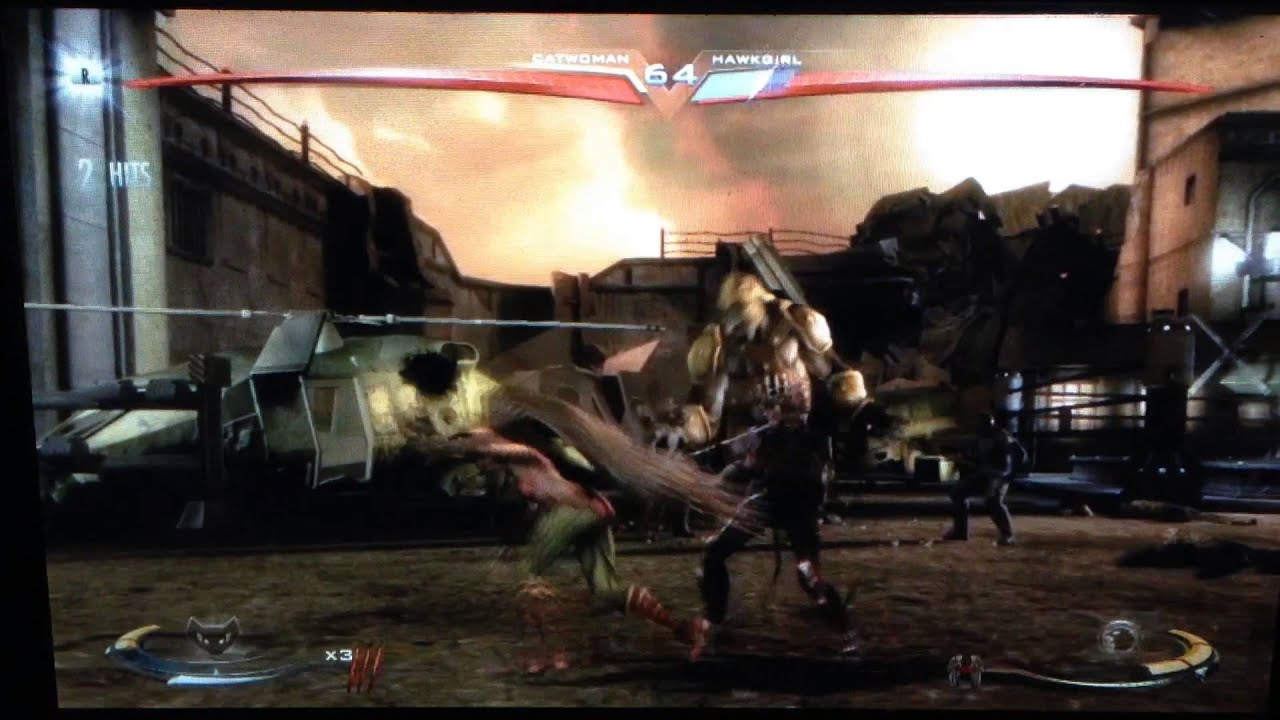 Injustice: Gods Among Us - Catwoman vs Hawkgirl (Wii U Gamepad) - YouTube