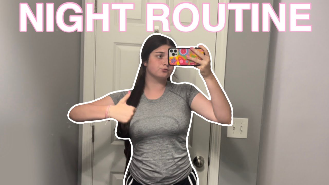 School Night Routine 2022 Freshmen Year Lilliana Rose Youtube