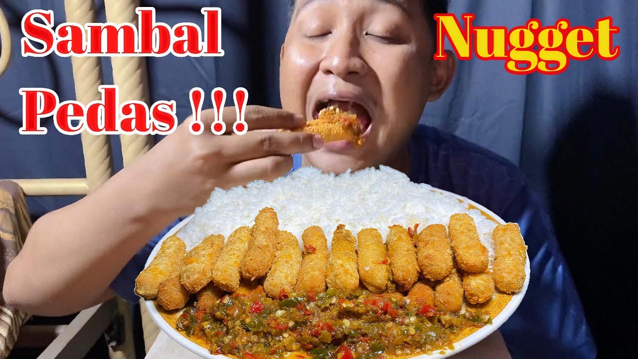 Makan Nugget Sambal Geprek | ASMR MUKBANG INDONESIA - YouTube