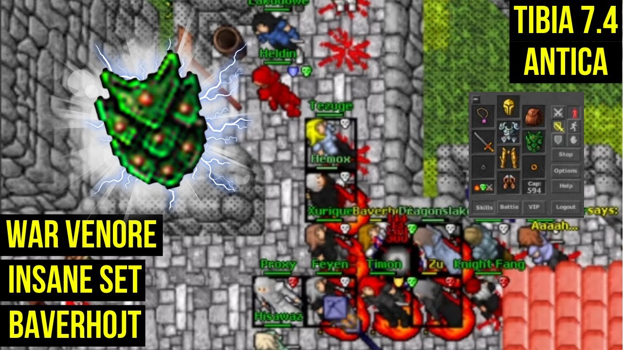 Tibia Golden Age - War Venore Antica (7.4 2005) - YouTube