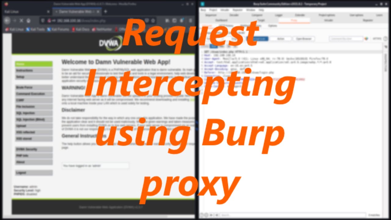 Request Intercepting using Burp proxy - YouTube