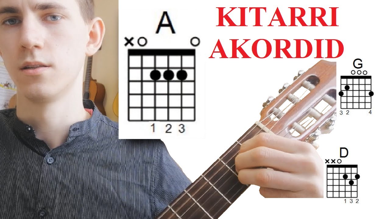 Kitarri akordid - õppimine seletuste ja piltidega - YouTube