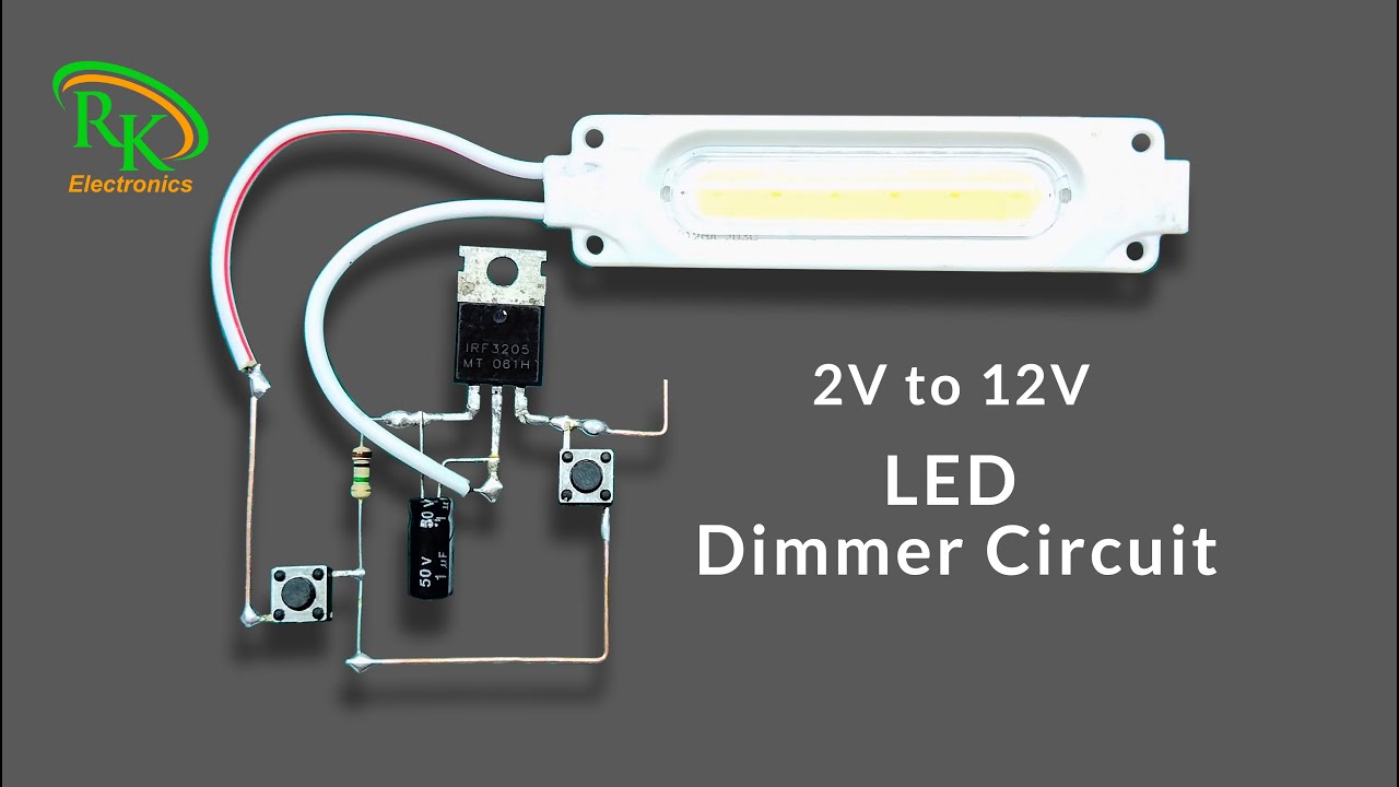 How to Make a Awesome LED Dimmer Circuit Using Push Buttons - YouTube