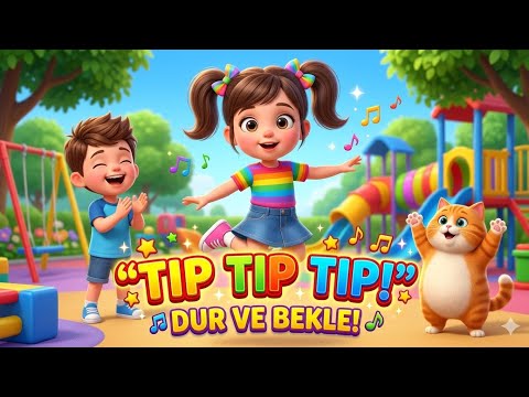 Tıp Tıp Tıp! 🛑 | Hareketli Çocuk Şarkısı 🎵 Zıpla, Don, Heykel Ol!