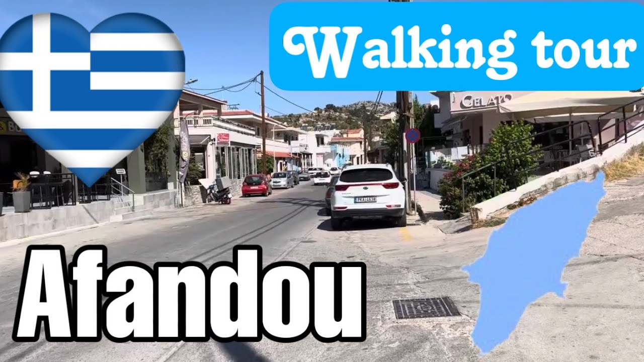 Afandou Rhodes Walking Tour - YouTube