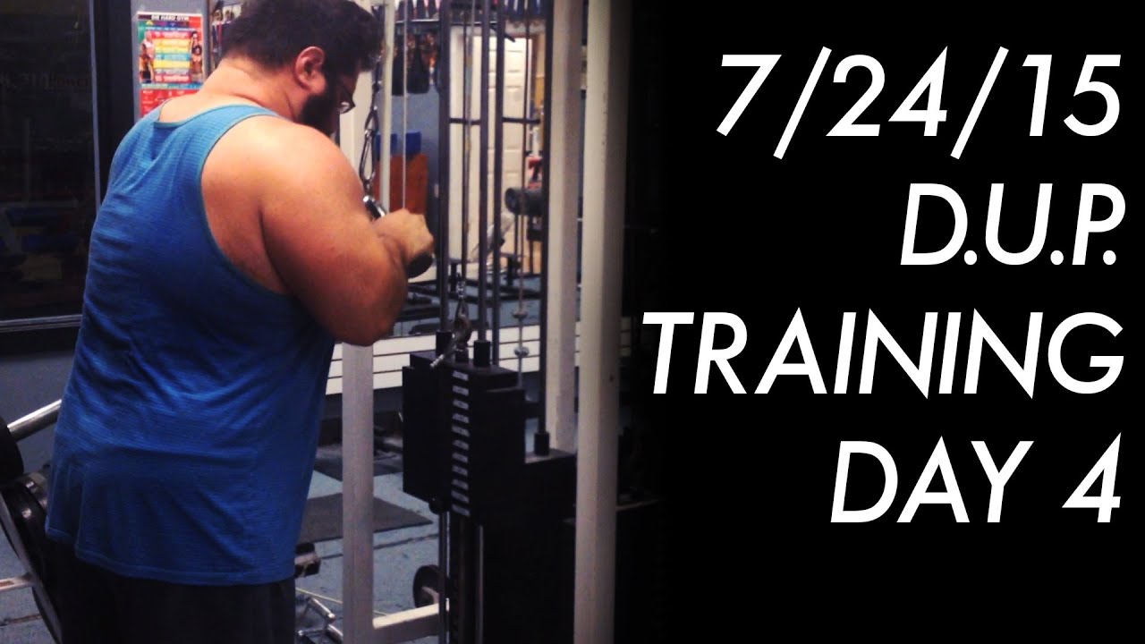DUP Training Day 4 - Intro Week - Bench 240 3x3 and Upper Body - YouTube