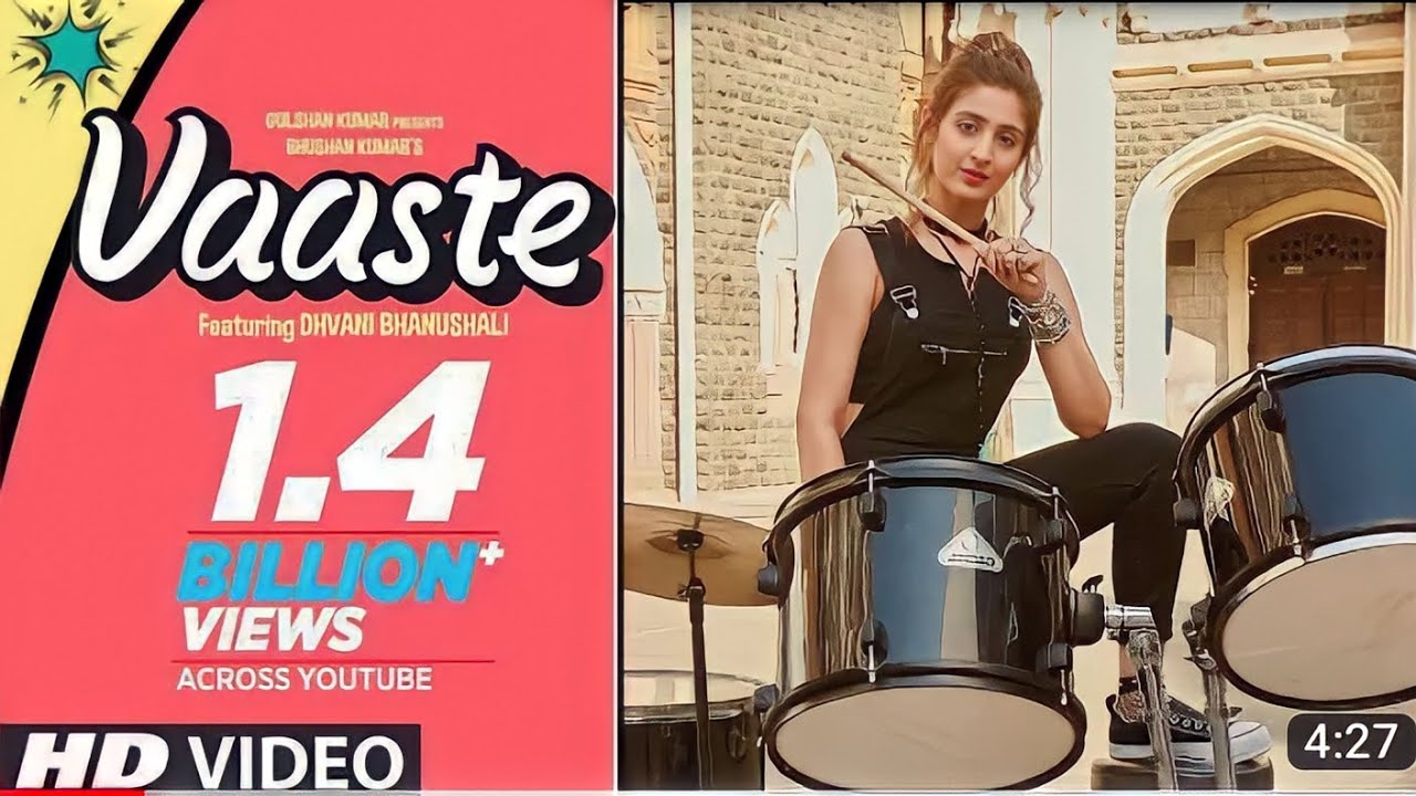 Vaaste Song: Dhvani Bhanushall, Tanishk Bagchi | Nikhil D Bhushan ...