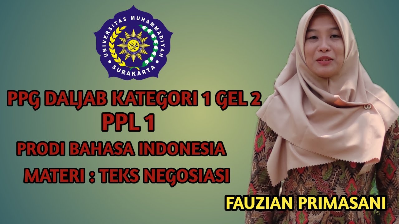 VIDEO AKSI PPL 1 PPG DALJAB 2022 BAHASA INDONESIA UNIVERSITAS ...