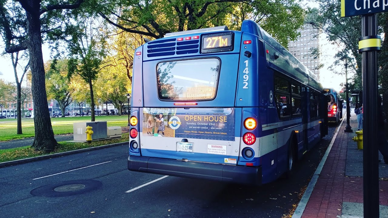 CTTransit 2014 New Flyer XDE40 #1492 on the 228 Inbound *FULL RIDE ...