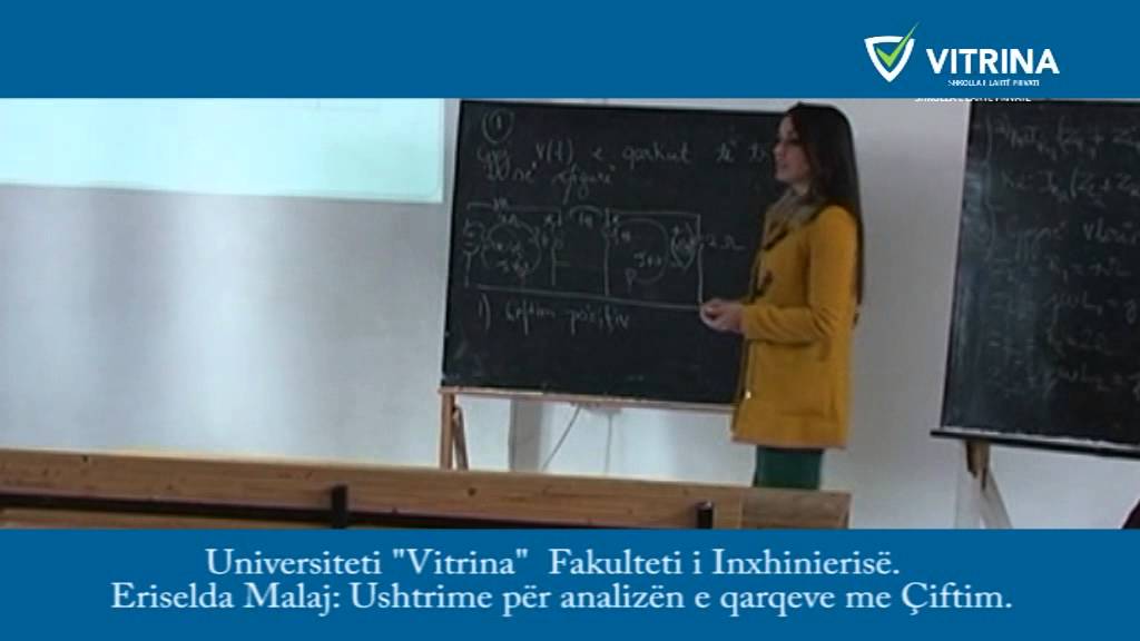 Universiteti "Vitrina" Fakulteti i Inxhinierise. Eriselda Malaj ...