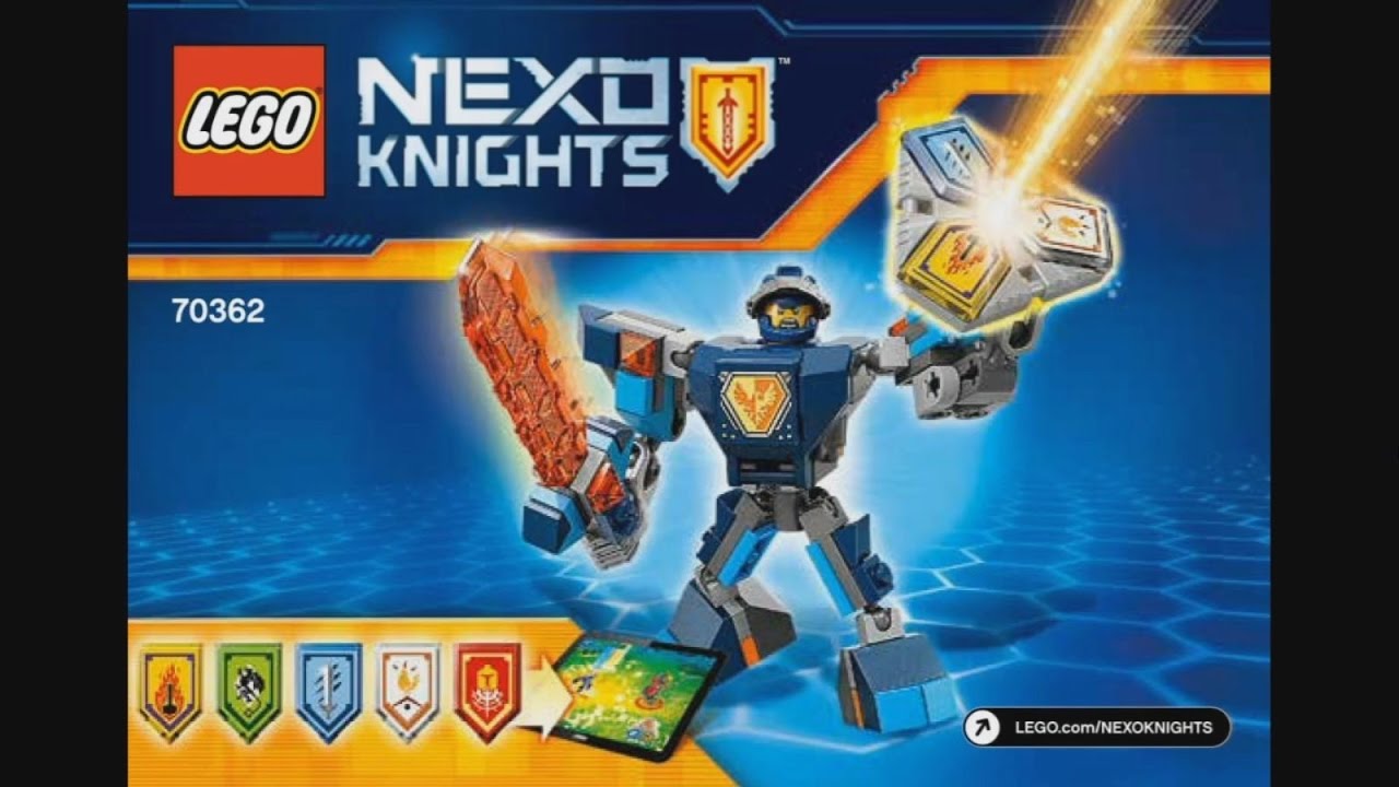 LEGO Nexo Knights 70362 Battle Suit Clay - instruction timelapse - YouTube