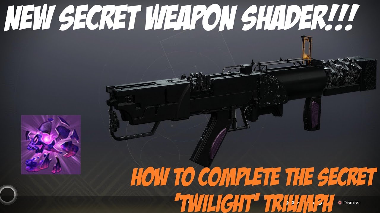 Secret 'Twilight' Triumph - How to Complete it and Acquire New Blacked Out Weapon Shader ...