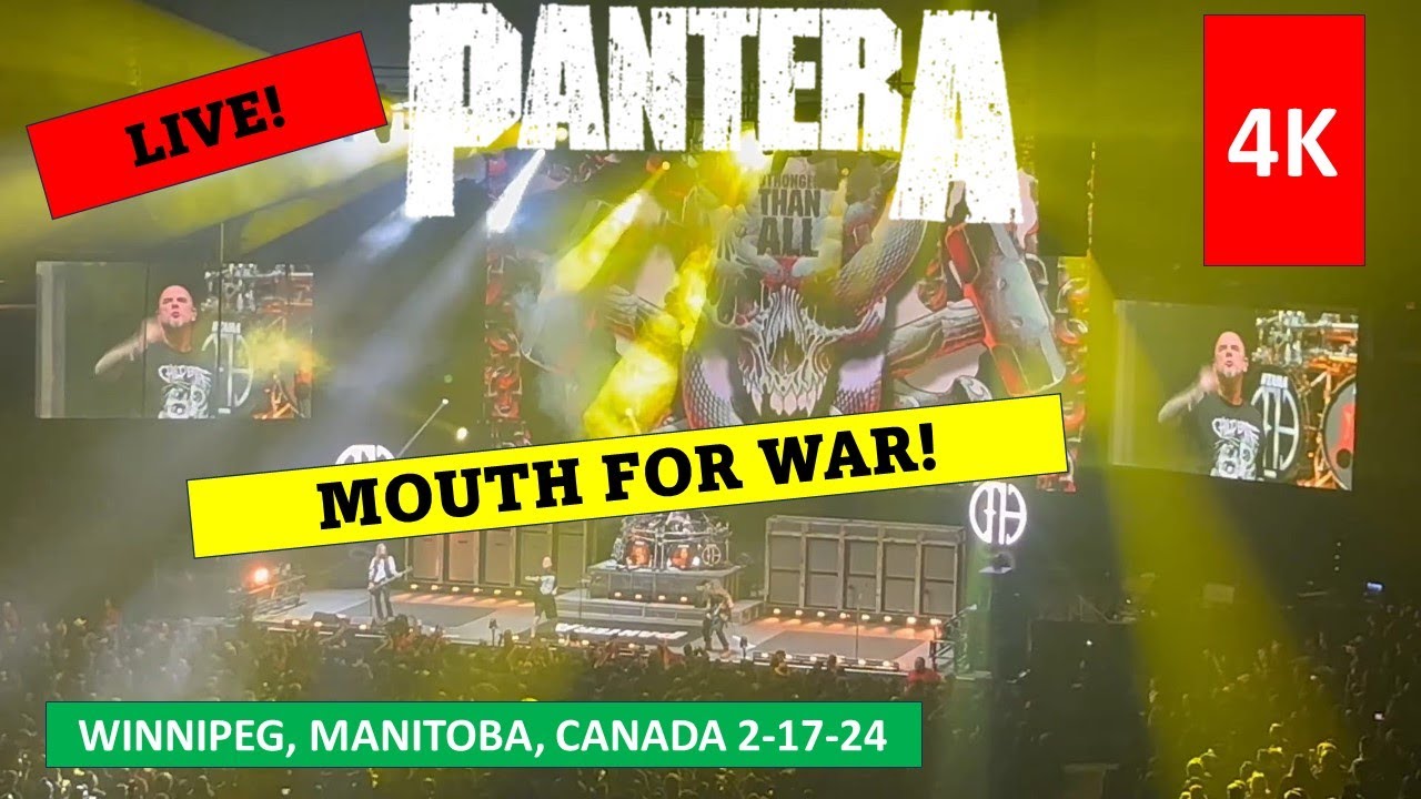 PANTERA- MOUTH FOR WAR LIVE~ 2024~WINNIPEG CANADA~4K! - YouTube