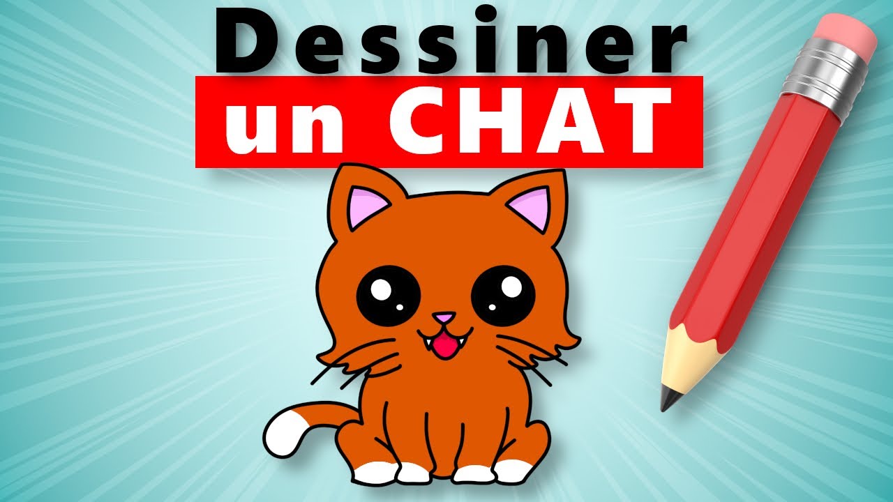 Comment Dessiner un [ CHAT ] - Tuto Dessin Chat - - YouTube