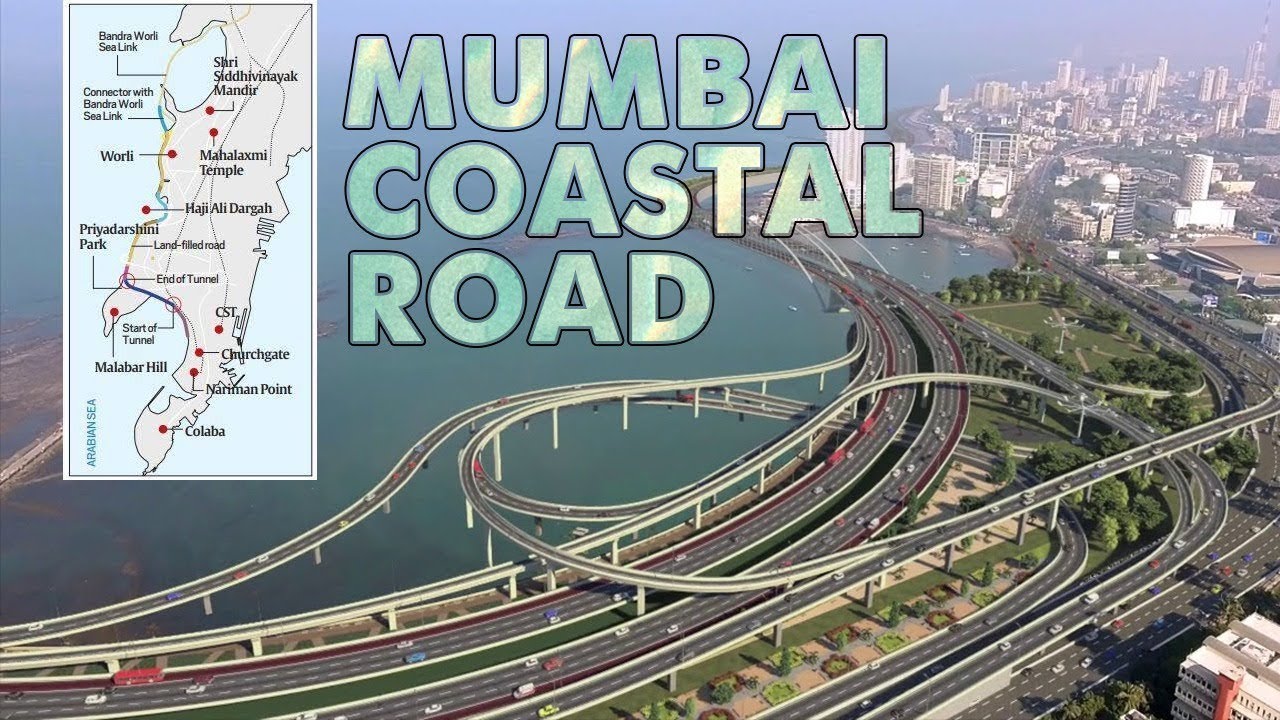 Mumbai Coastal Road Aerial View and Construction Timelapse (2018-2023 ...