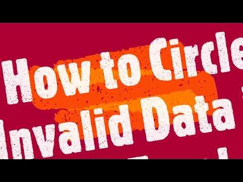 How to circle invalid data in MS excel || TexcExc - YouTube