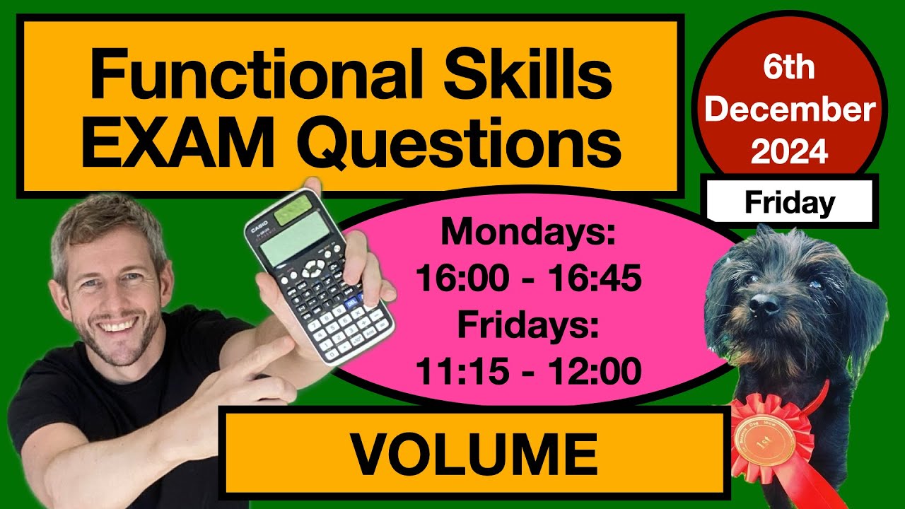 VOLUME: Functional Skills Level 2 Live Lesson - YouTube
