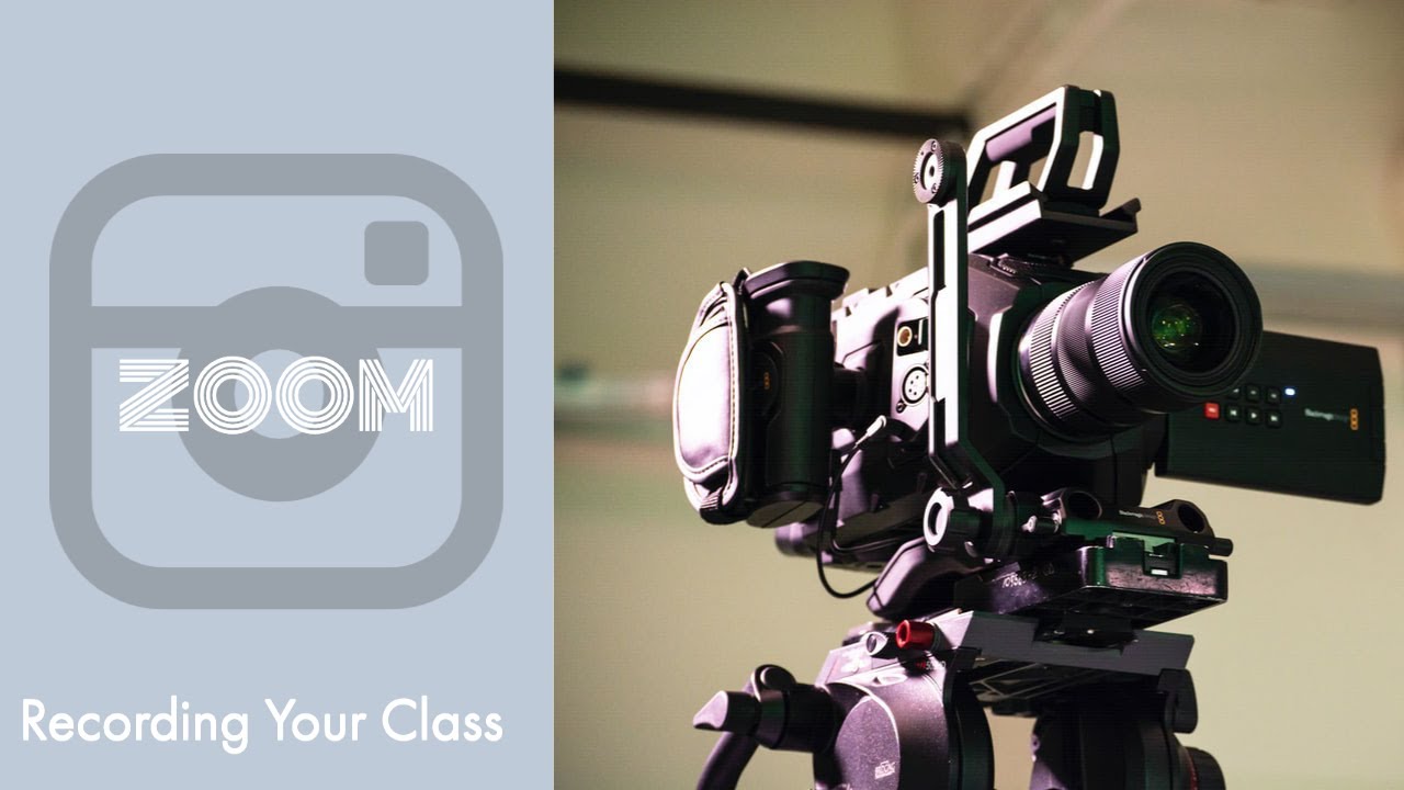 ZOOM: Recording Your Class or Meeting - YouTube
