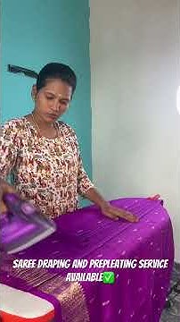 Saree draping and prepleating service available DMfor Enquiry 6381575729📩 - YouTube