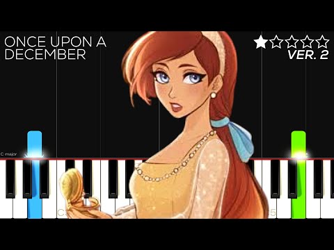 Anastasia - Once Upon A December | EASY Piano Tutorial