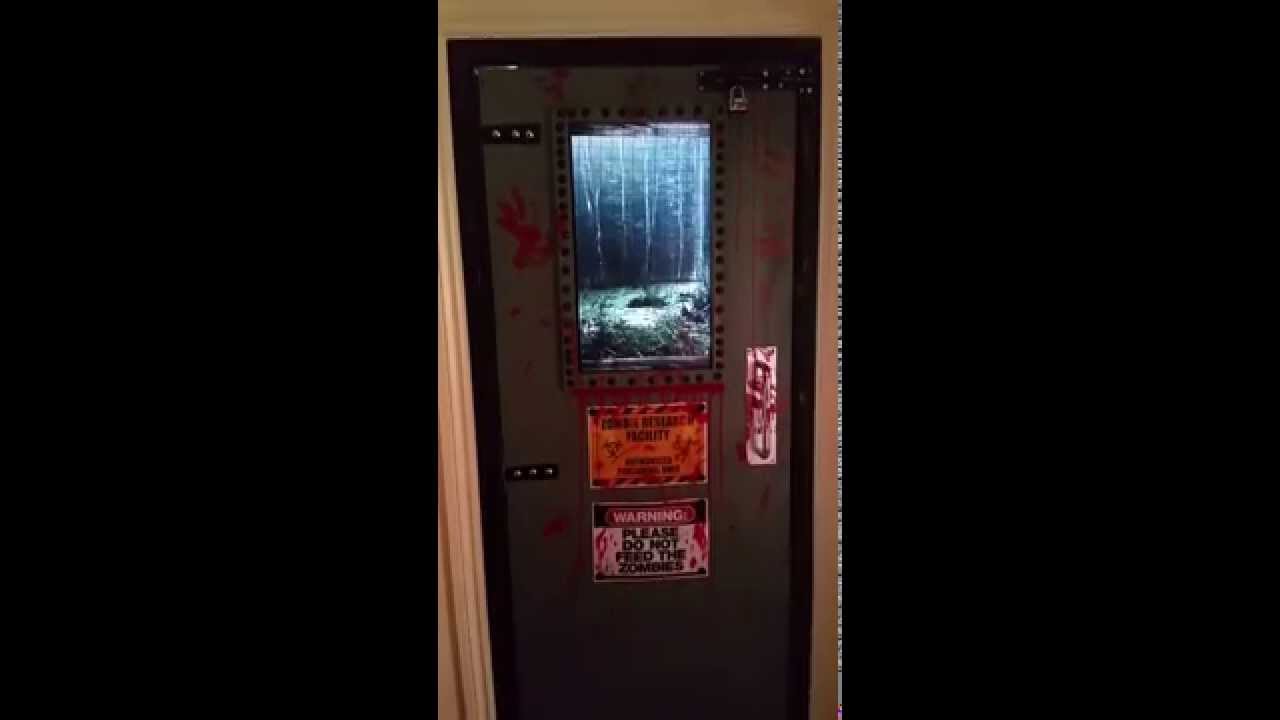 My DIY halloween zombie door - YouTube