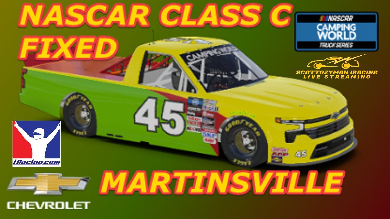 IRACING NASCAR CLASS C FIXED AT MARTINSVILLE - YouTube