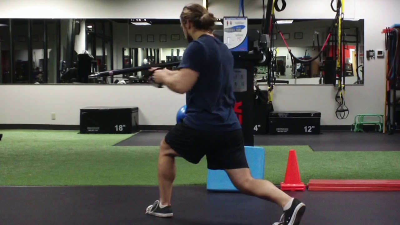 Cable Split Stance Single Arm Row - YouTube