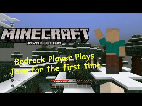 Minecraft Bedrock Player Plays Java For The First Time - YouTube