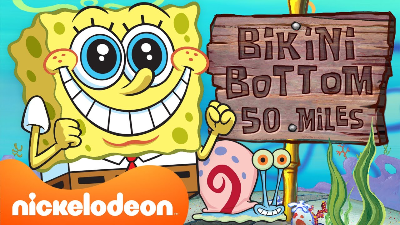 SpongeBob | Tur Bikini Bottom 🏝️ bersama SpongeBob! | Kompilasi 60 ...