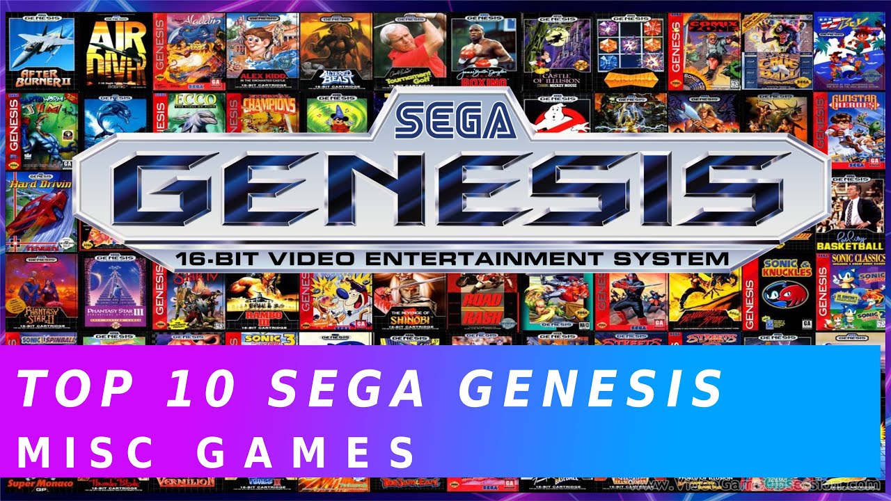 Top 10 SEGA Genesis OR MegaDrive Misc Games - YouTube