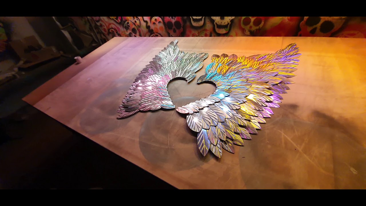 Alas de angel en metal museo del metal - YouTube