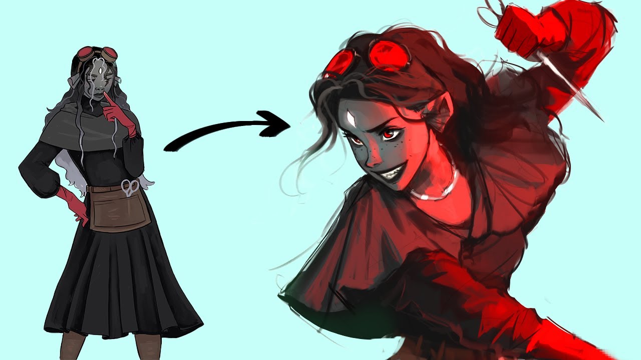 DRAWING YOUR HERO OC's AS VILLAINS 👹 6 - YouTube
