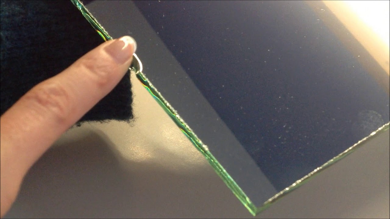 Les différentes finitions d'un verre ou d'un miroir - YouTube