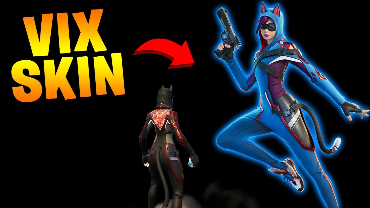 FREE BUILD COM A SKIN VIX I FORTNITE - YouTube