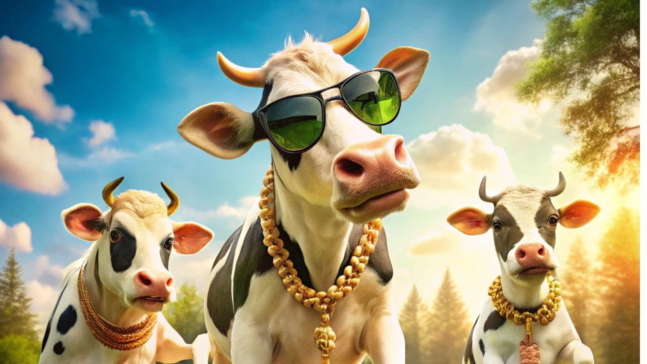 FUNNY COW DANCE 28 │ Cow Song & Videos │ Enjoy Dancing Cows! - YouTube