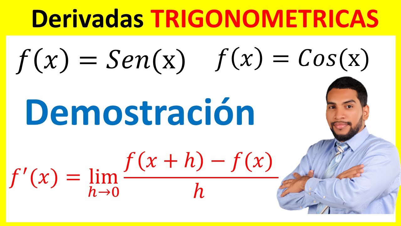 [PASO A PASO] Derivada del SENO y COSENO DEMOSTRACION | Derivada de ...