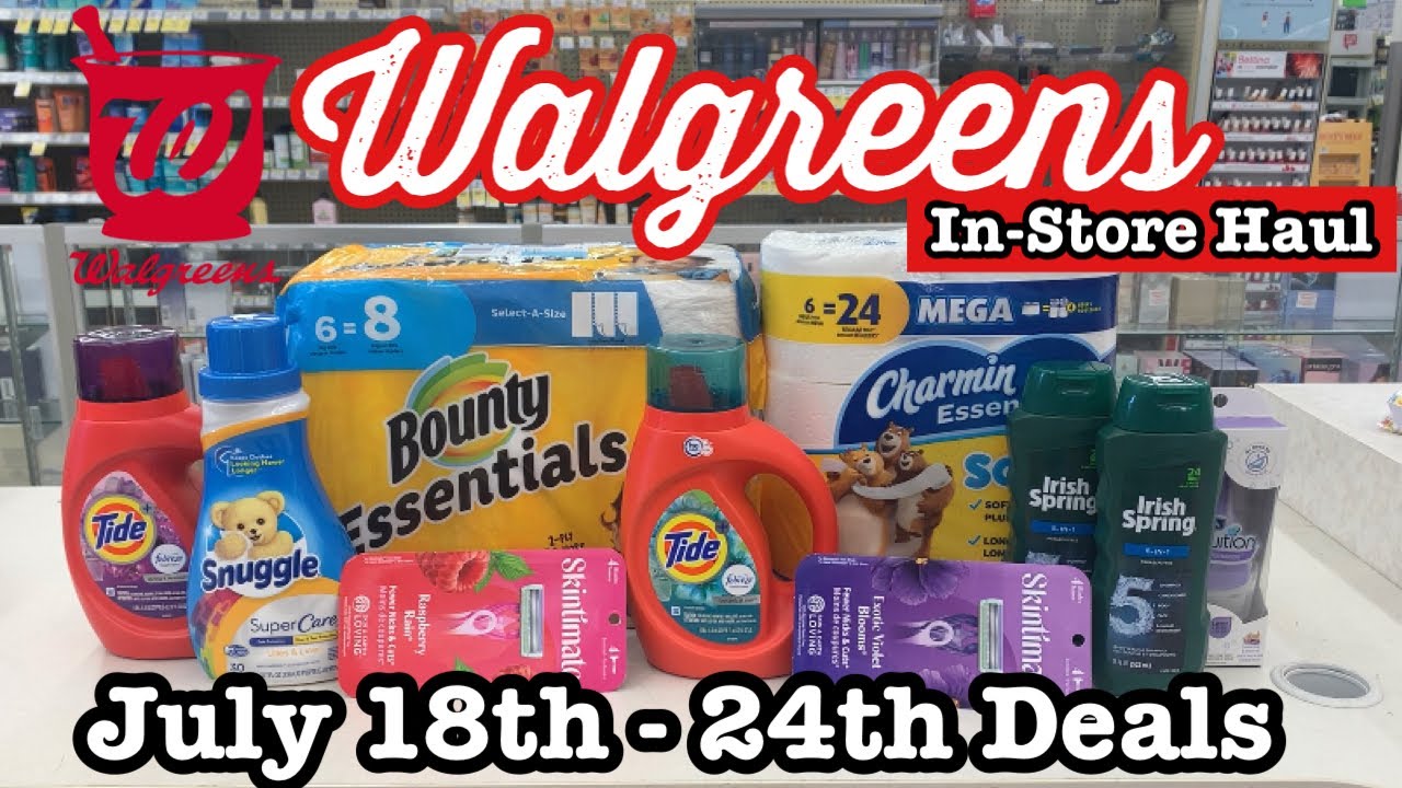 Walgreens Couponing | In-Store Haul | July 18th - 24th Deals - YouTube