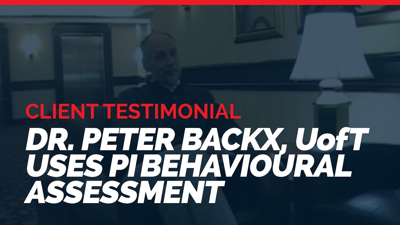 Dr. Peter Backx, University of Toronto uses PI Behavioural Assessment ...