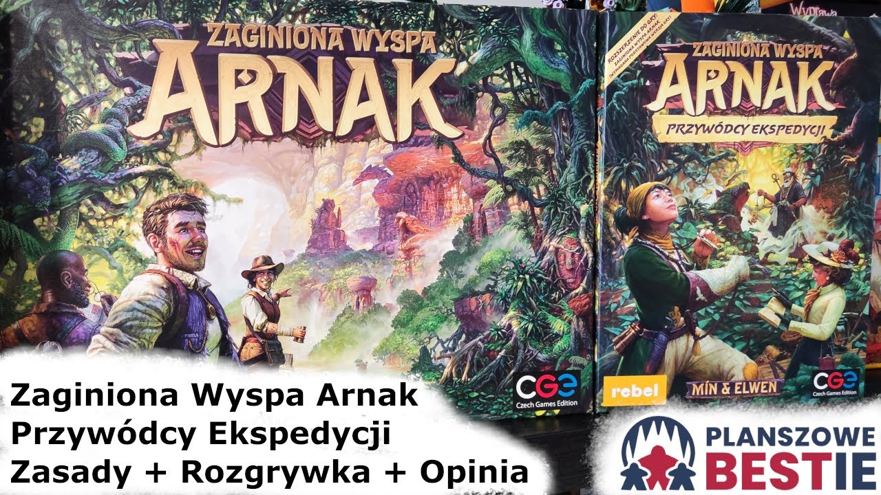 Planszowe Bestie #60 - Zaginiona Wyspa Arnak + Dodatek (Zasady + Gra ...