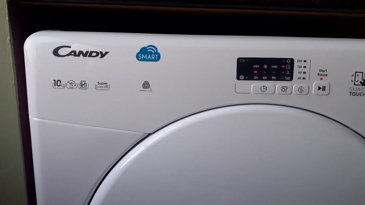Candy Smart 10kg Tumble Dryer - YouTube
