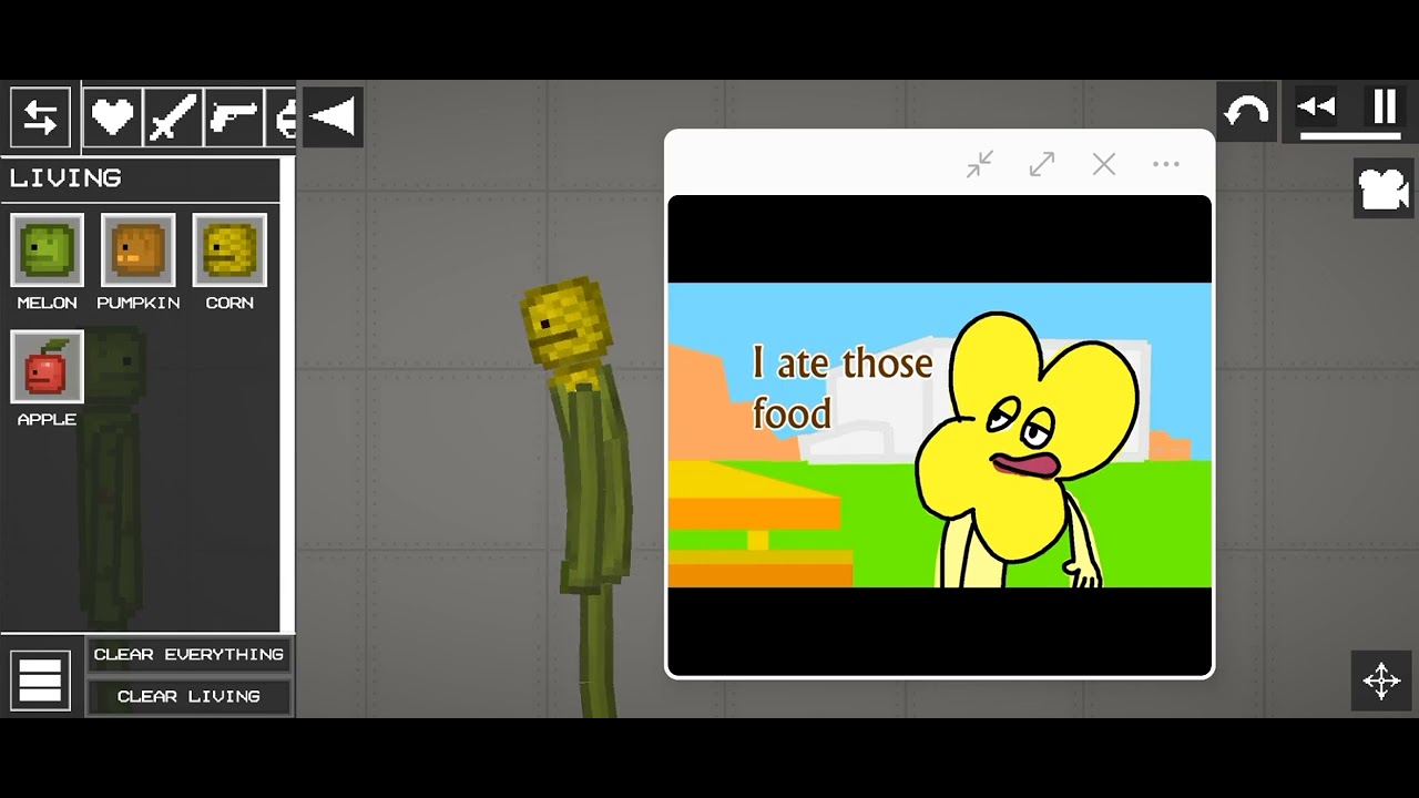 Bfb Garfield but in Melon Playground - YouTube