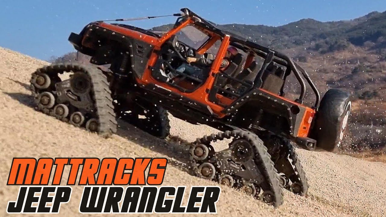 RC Car Jeep Wrangler Rubicon Mattracks Off-Road (Traxxas TRX4 Chassis) - YouTube