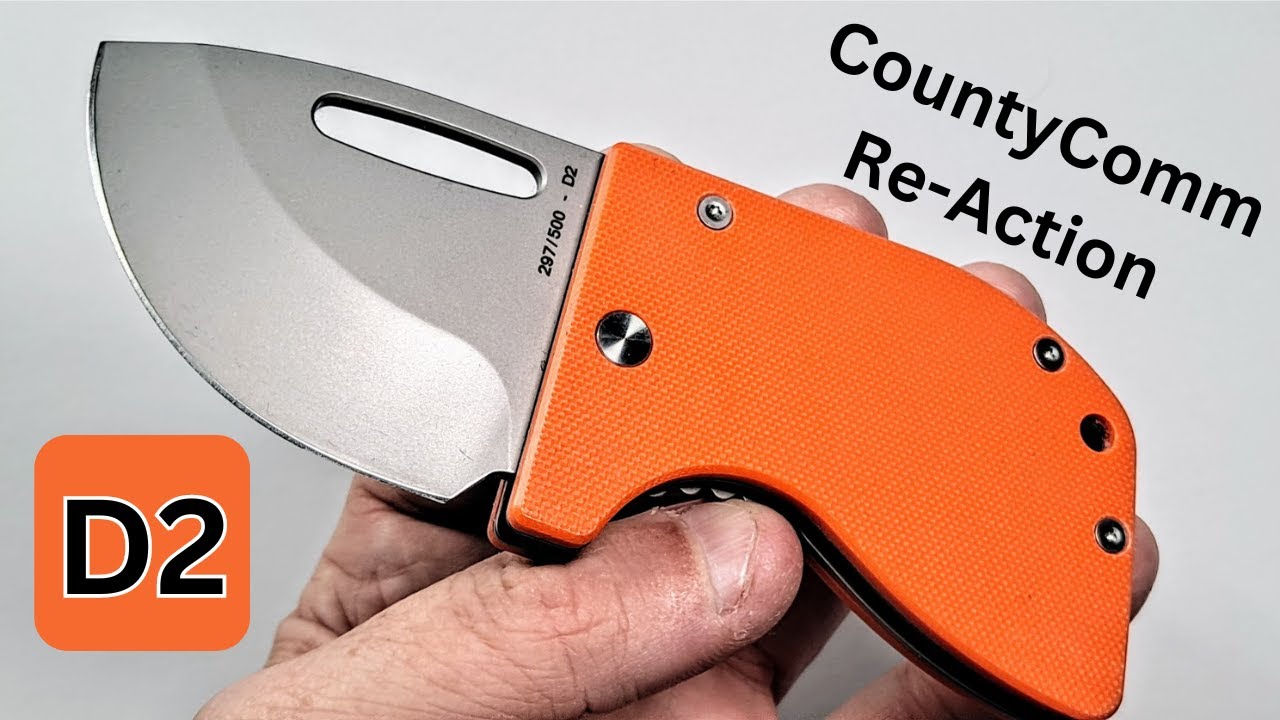 CountyComm D2 Re-Action Knife - YouTube