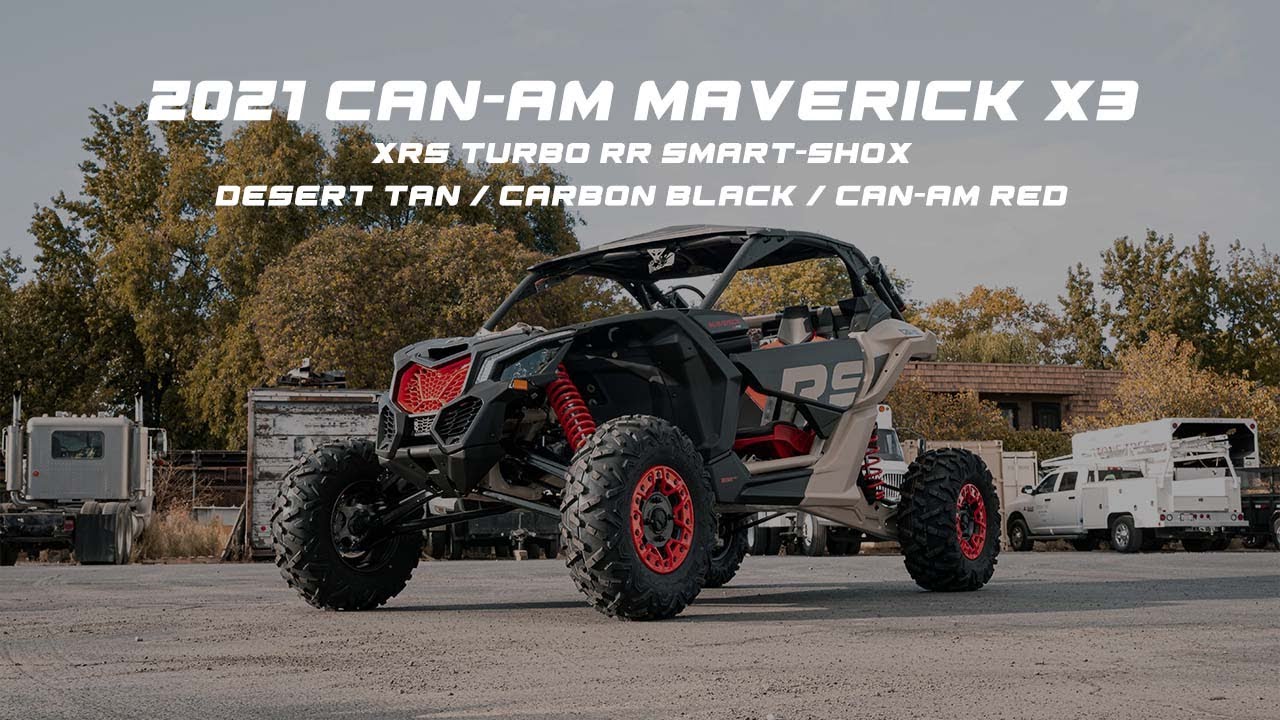 2021 CAN AM MAVERICK X3 XRS TURBO RR SMART SHOX DESERT TAN CARBON BLACK ...