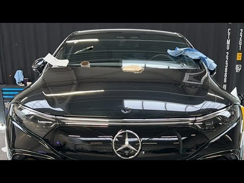 Live Wrap - Flexishield front bumper Colored PPF Mercedes EQS - YouTube