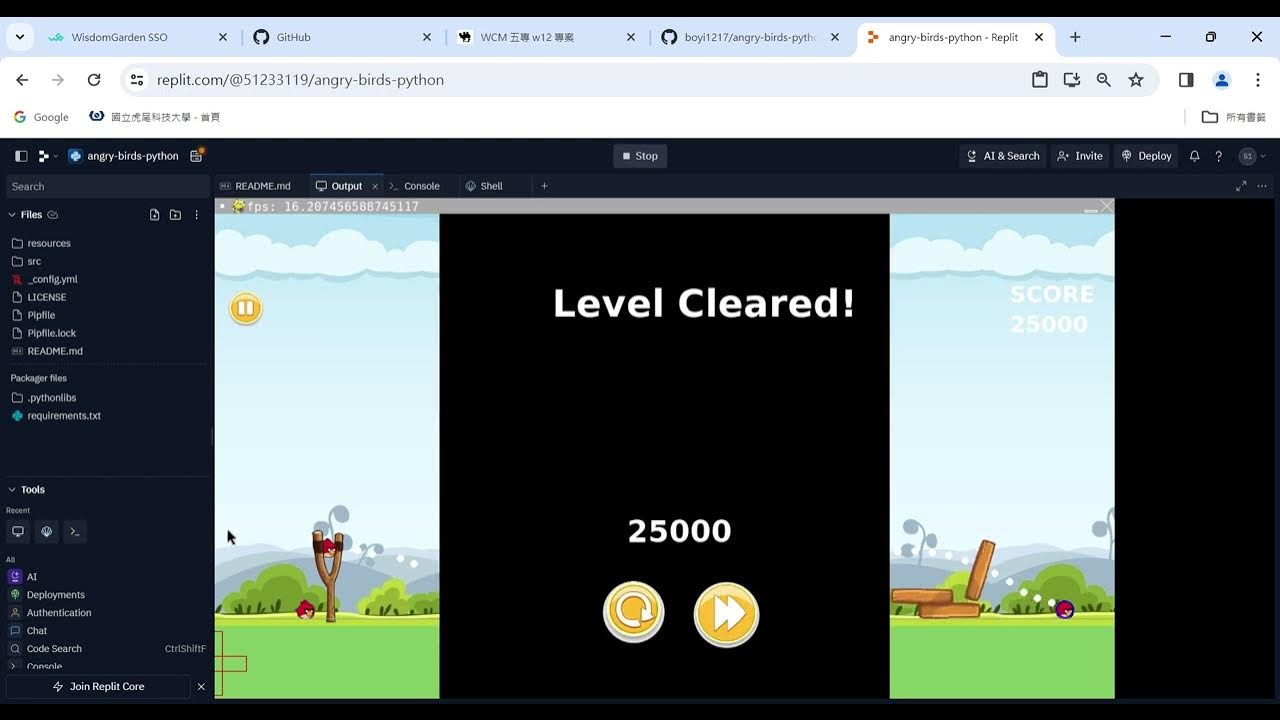 angry birds python Replit Google Chrome 2024 05 06 15 46 46 - YouTube